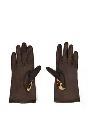 Prada Leopard-print Calf-fur Gloves