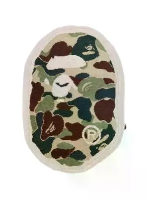 A BATHING APE Abc Camo Ape Head Cushion