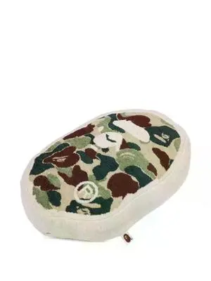 A BATHING APE Abc Camo Ape Head Cushion