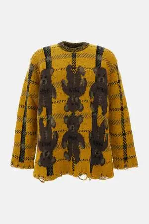 Junya Watanabe Teddy Jacquard Knit Sweater - Multicolor