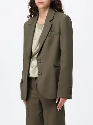 HANITA Single-breasted Recycled Polyester Blazer With Lapel Collar