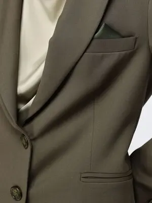 HANITA Single-breasted Recycled Polyester Blazer With Lapel Collar