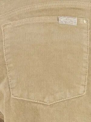 7 For All Mankind High-waisted Wide Leg Corduroy Trousers - Beige