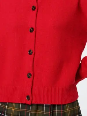 Barbour Cardigan In A Wool And Cashmere Blend With Button Closure