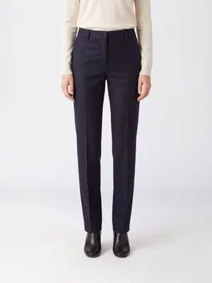 PAROSH Mid-rise Skinny Stretch Virgin Wool Trousers P.a.r.o.s.h - Grey
