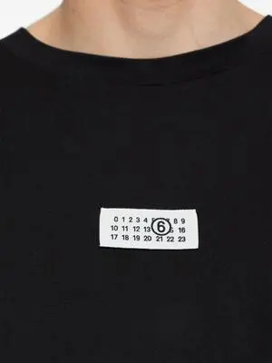 MAISON MARGIELA Long-sleeved Cotton T-shirt With Numeric Logo