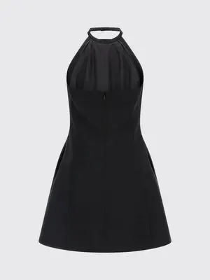 Valentino Garavani Halter Neck Wool And Silk Mini Evening Dress