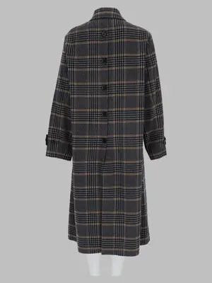Paul Smith Cappotto In Lana Con Bottoni Sul Retro - Blue