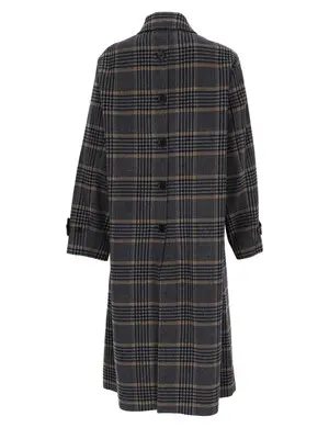 Paul Smith Cappotto In Lana Con Bottoni Sul Retro - Blue