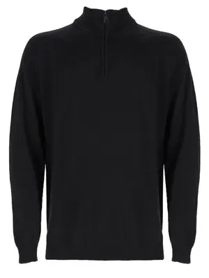 Premiata Maglia In Lana Con Zip - Black