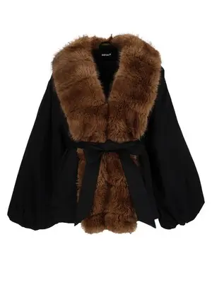 ROTATE BY BIRGER CHRISTENSEN Giacca In Ecopelliccia - Black