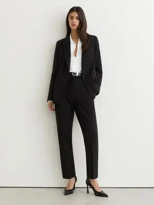 REISS Gabi Single-breasted Suit Blazer - Black
