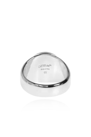 Off-White Brass Signet Ring