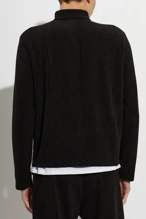 POST ARCHIVE FACTION Ribbed Jacket With Stand Collar By