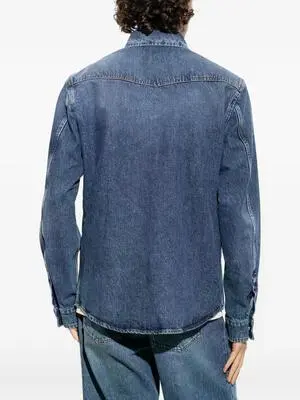 Moncler Logo-patch Denim Shirt