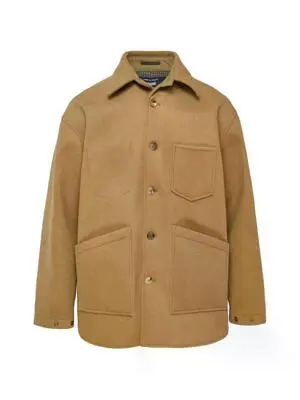 Comme Des Garçons Button-up Patch-pocket Jacket - Neutrals