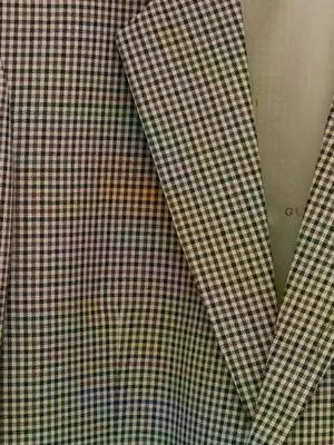 Gucci Gingham Wool Single-breasted Jacket - Neutrals