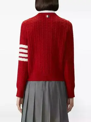 Thom Browne Merino-wool 4-bar Intarsia Anchor Pullover