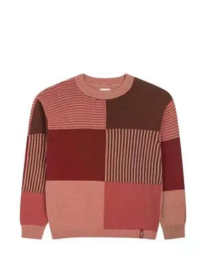 FAVORITE PEOPLE Traveler Patchwork Color-block Sweater