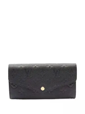 LOUIS VUITTON Sarah Monogram Empreinte Wallet - Black