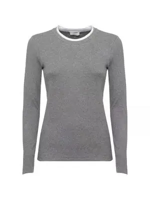 Peserico Bead-embellished Contrast-trim Top