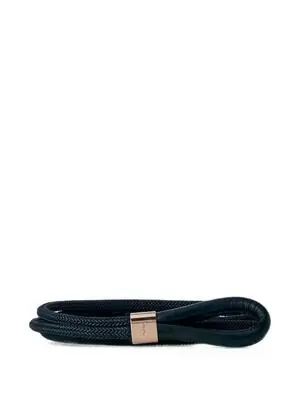Max Mara Braided Metallic-accent Belt - Black