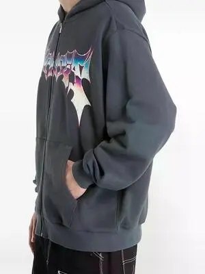 RIPNDIP Noid Graphic-print Zip-up Hoodie