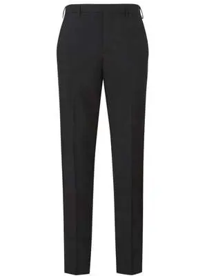 Fendi S Virgin Wool Trousers - Black