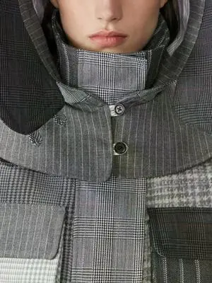 Thom Browne High Twist Wool Funmix Cropped Tailored Parka