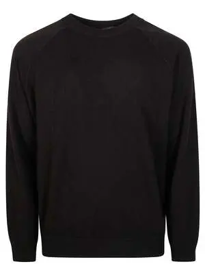 FILIPPO DE LAURENTIIS Wool Cashmere G-neck Raglan Sweater - Marrone