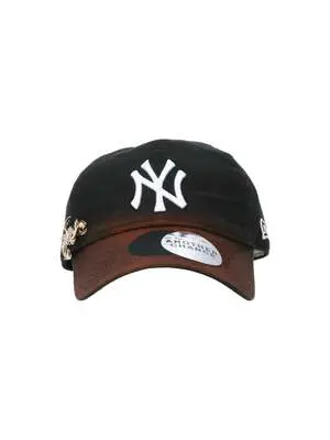 ANOTHER CHANCE Embellished Logo Baseball Cap - Black