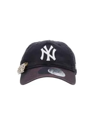 ANOTHER CHANCE Embellished Logo Baseball Cap - Blue