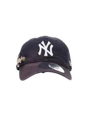 ANOTHER CHANCE Embellished Logo Baseball Cap - Blue