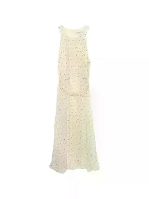 Max Mara 2010s Polka-dot Sleeveless Maxi Dress - Neutrals