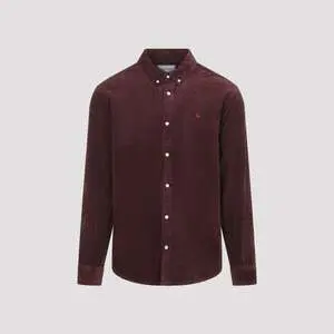 Carhartt Work In Progress Corduroy Overshirt Madison Long-sleeve - Red