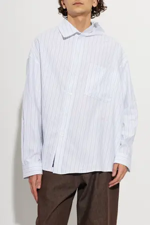 Jacquemus Striped Cotton Oversize Shirt