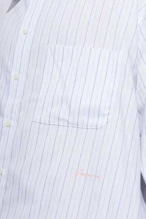Jacquemus Striped Cotton Oversize Shirt