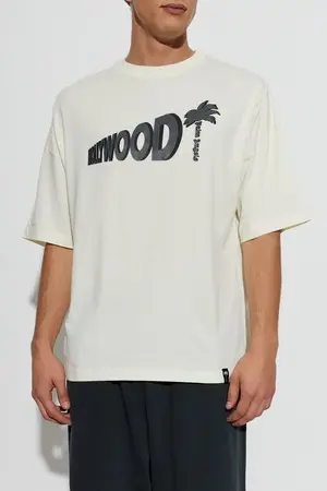 Palm Angels Oversized T-shirt With "hollywood" Print