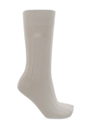 Lacoste Cotton Socks With Logo - Grey