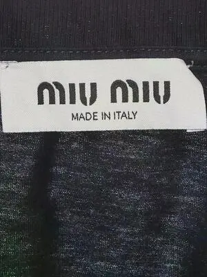 Miu Miu 2023 Logo-appliqué T-shirt