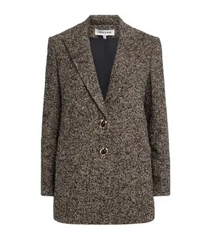 Veronica Beard Tweed Maci Dickey Blazer - Grey