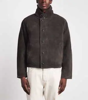 Citizens Of Humanity Suede-shearling Deck Jacket