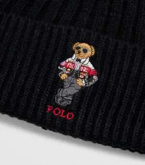 Polo Ralph Lauren Ribbed Polo Bear Beanie