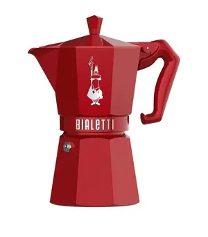BIALETTI Moka Exclusive Express Espresso Maker - Red