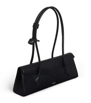 Alaïa Medium Leather Le Teckel Shoulder Bag - Black