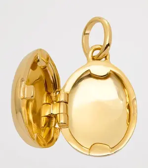 Monica Vinader Gold Vermeil And Onyx January Birthstone Locket
