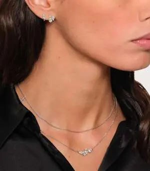REPOSSI White Gold And Diamond Serti Sur Vide Single Earring