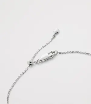 Monica Vinader Sterling And Diamond Solitaire Bracelet