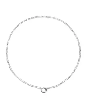 Monica Vinader Sterling Alta Charm Necklace - Silver