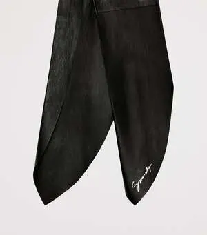 Givenchy Leather Logo Scarf - Black